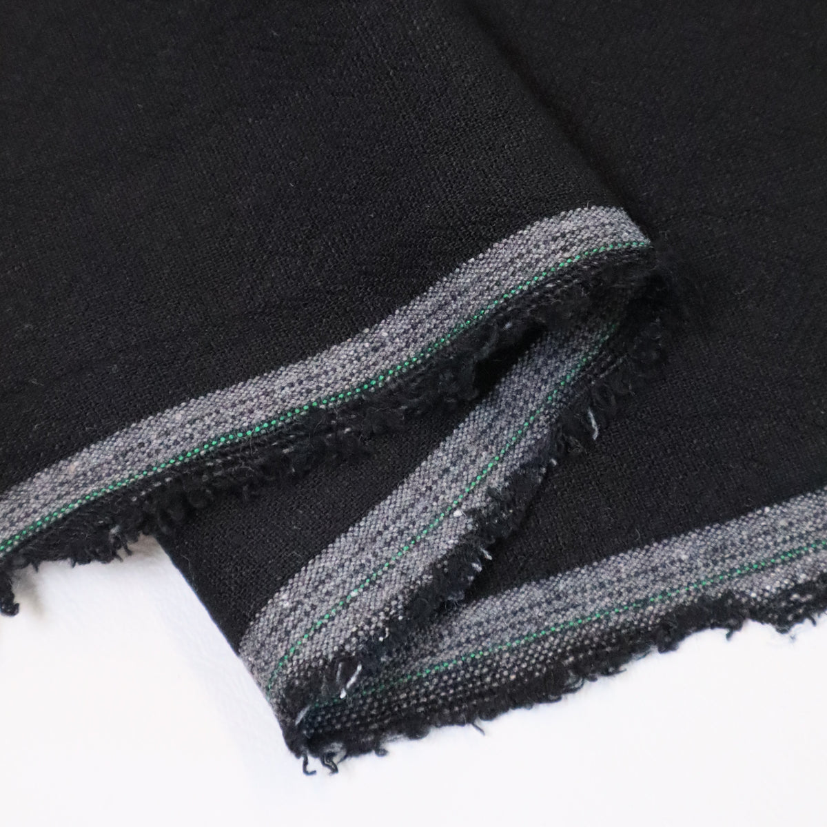 Crosshatch Columba Viscose Linen 210gsm - Black – Fabric Box