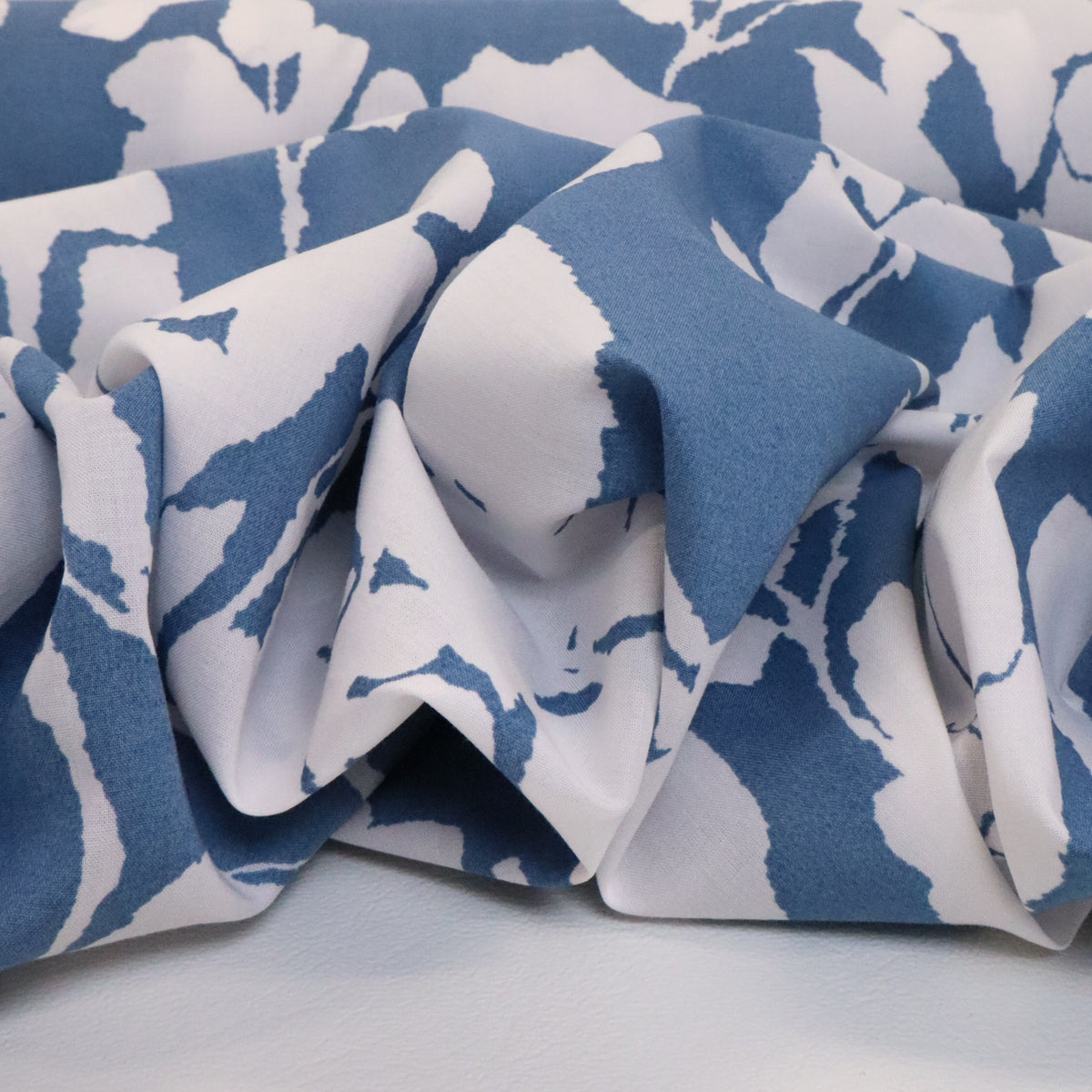 Printed Cotton Morning Harvest - Blue – Fabric Box