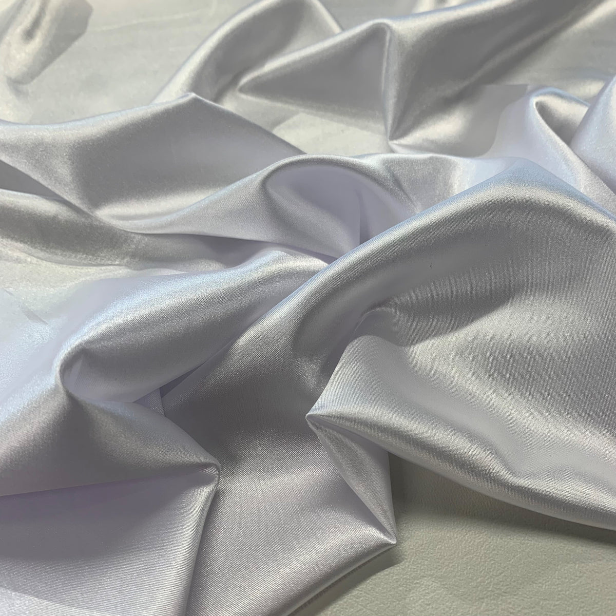 Lightweight Polyester Satin - White – Fabric Box