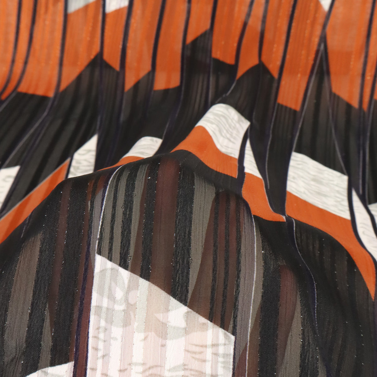 Stained Glass Georgette - Rust – Fabric Box