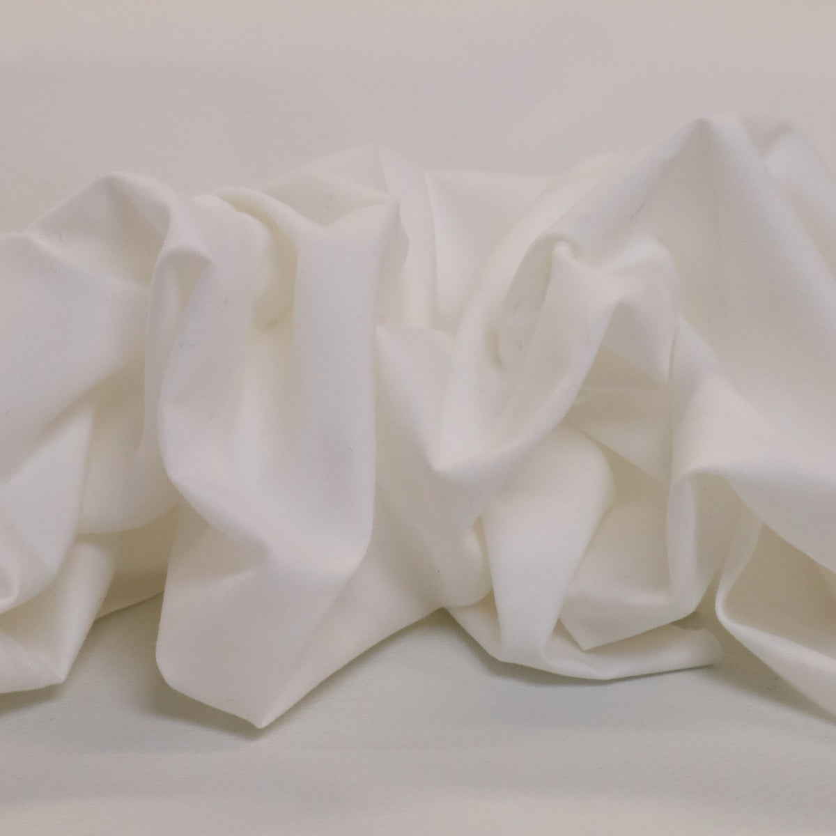Stretch Cotton Poplin - White – Fabric Box