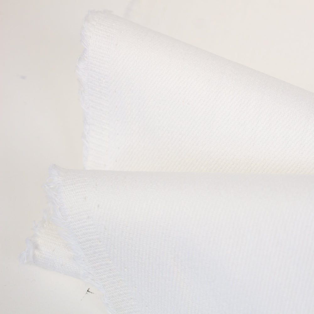 10oz. Coloured Denim - White – Fabric Box